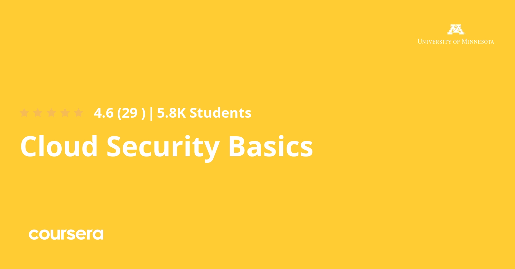Cloud Security Basics | Cybersecurity in the Cloud Specialization