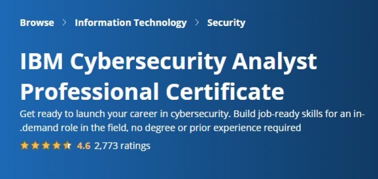 IBM Cybersecurity Analyst Professional Certificate course 2023 | 3C