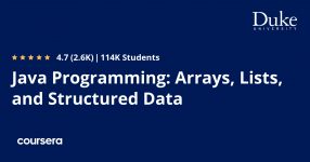 Java Programming: Arrays, Lists, and Structured Data-Duke University